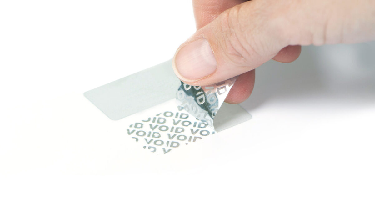 Security label silver to secure all of your… | Seal King Europe