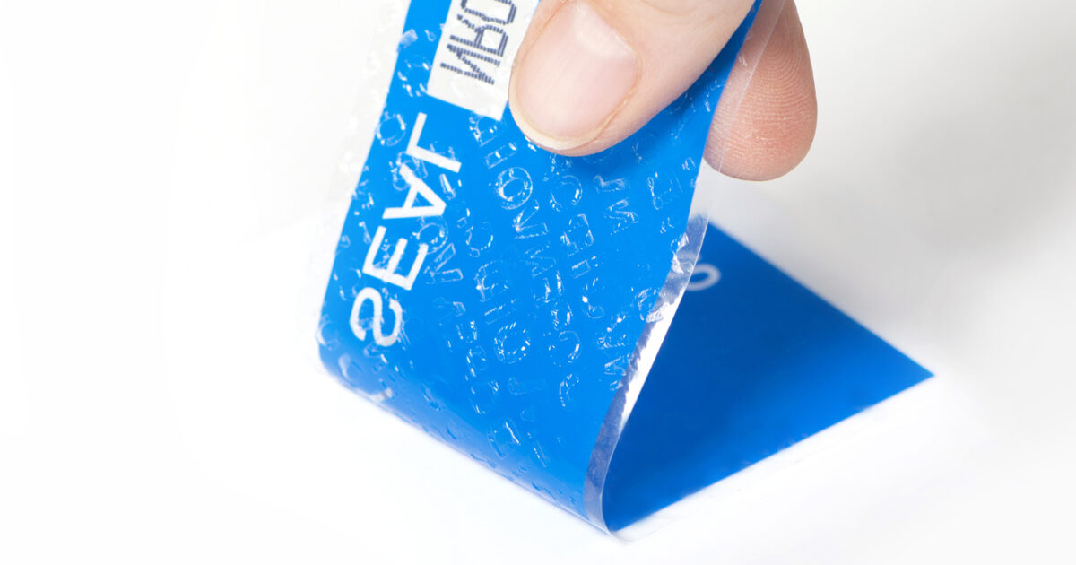 Security tape non transfer for container sealing |… | Seal King Europe